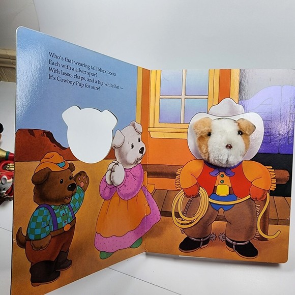 Golden Books | Toys | Cowboy Pup Furry Face Childrens Board Book 993 ...